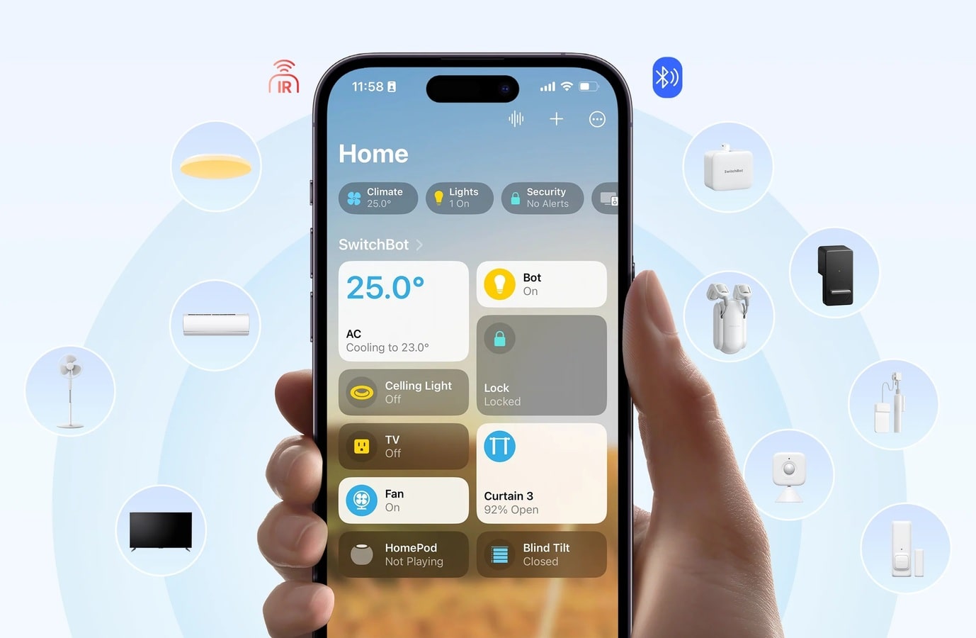 Bộ điều khiển trung tâm SwitchBot Hub 2 chính hãng - OSTsome – OSTSOME